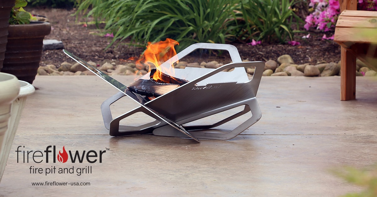 Fireflower Original - Award-Winning Design | Fire Pit + Grill ...